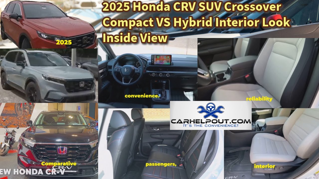 2025 Honda CRV SUV Interior Inside View - The Ultimate Hybrid Leather Look